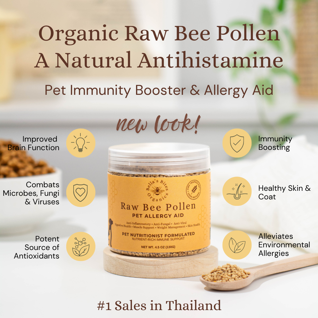 Organic Raw Bee Pollen Supplement Food Topper [Allergy Relief] – Bella ...